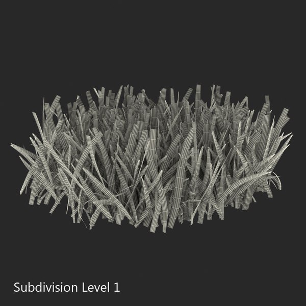 grass set field 3d model