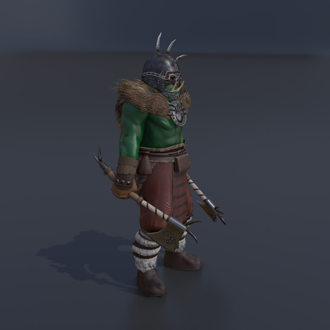 Northern Orc Warrior 3D Model - TurboSquid 1977573