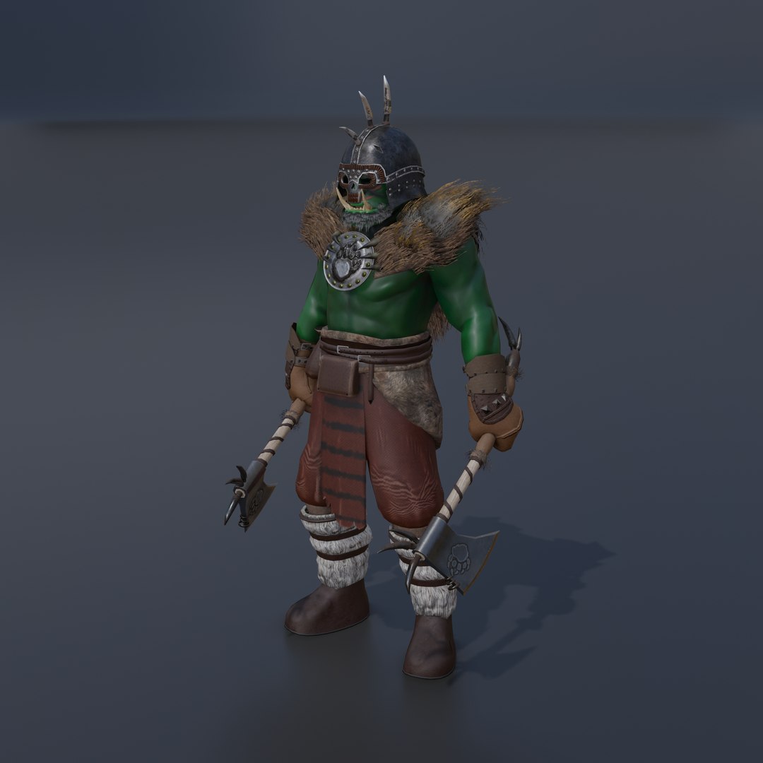 Northern Orc Warrior 3D Model - TurboSquid 1977573