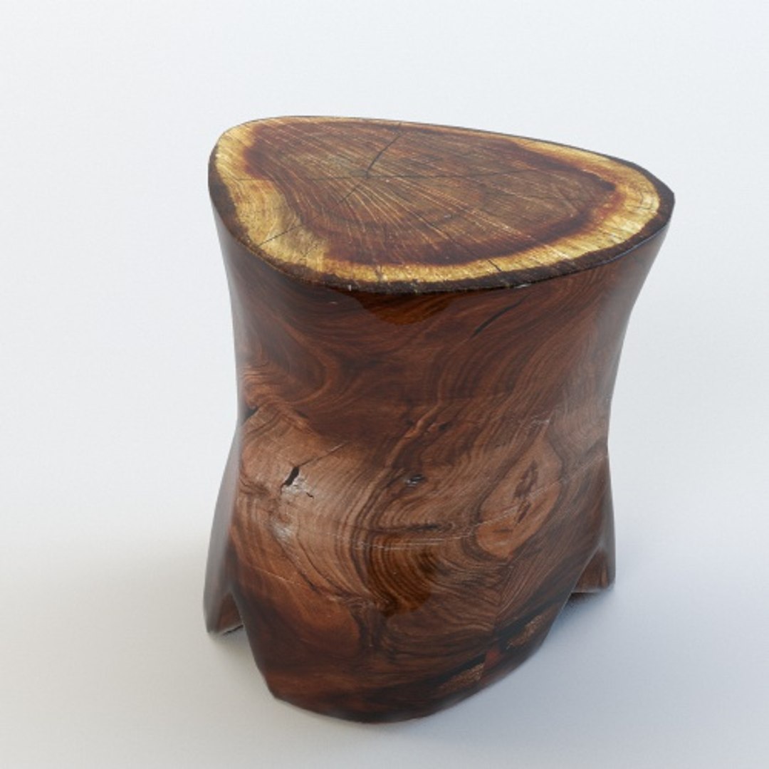 3d Table Trunk Slab Model