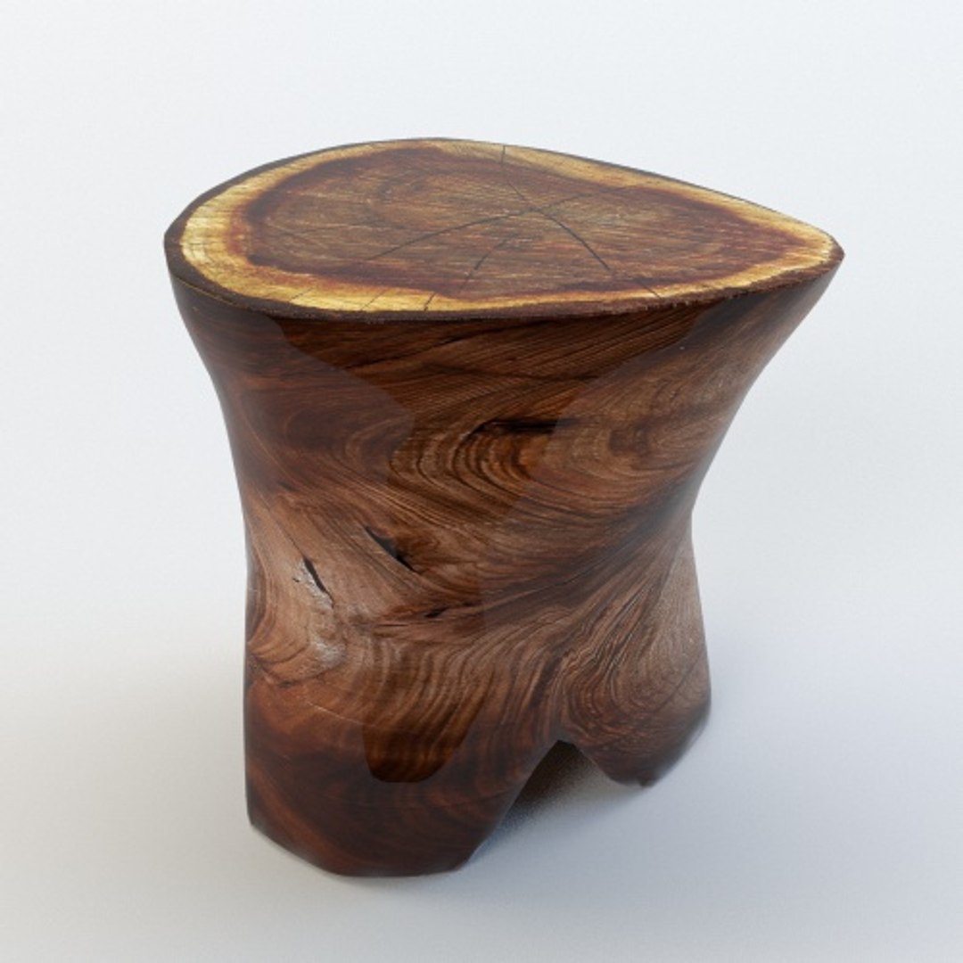 3d Table Trunk Slab Model