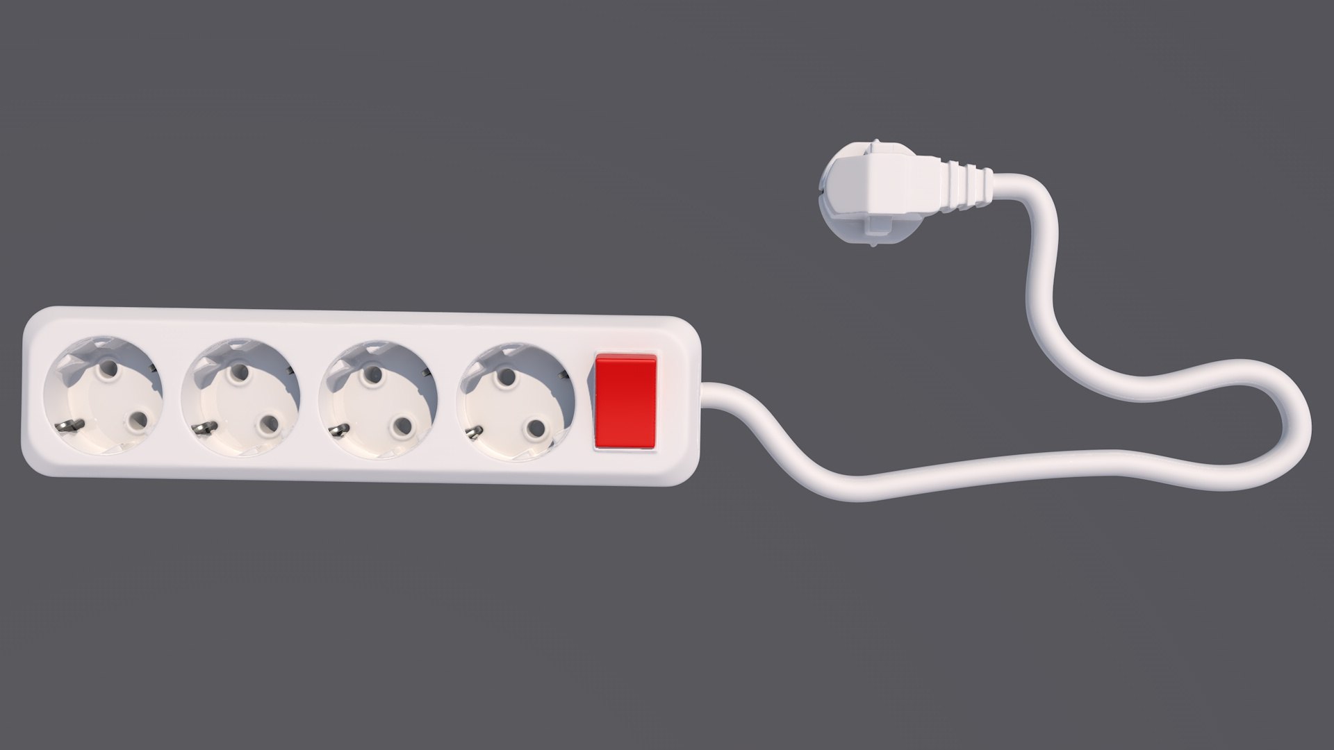 Electrical Extension Cable. Socket 3D - TurboSquid 1723615