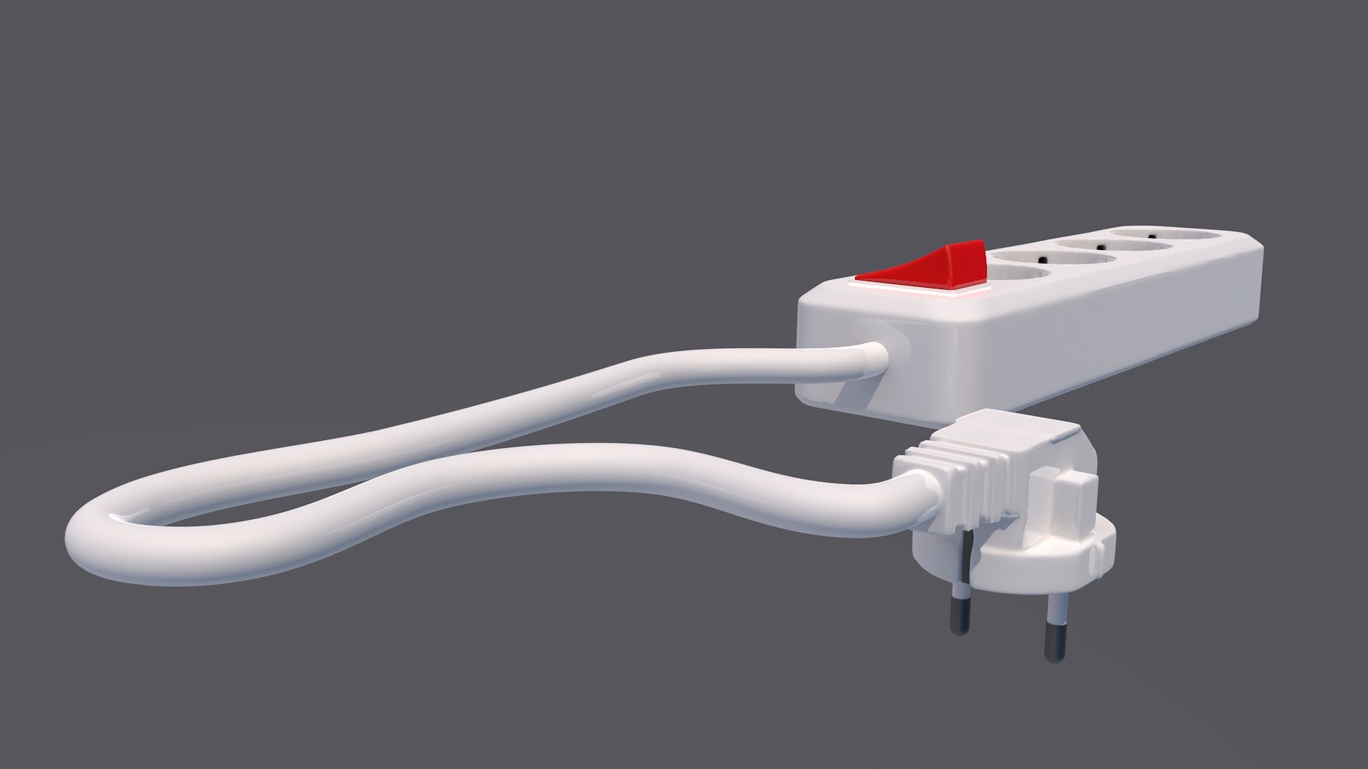 Electrical Extension Cable. Socket 3D - TurboSquid 1723615