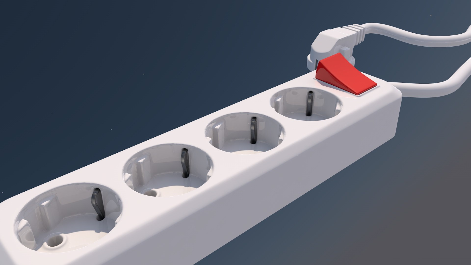 Electrical Extension Cable. Socket 3D - TurboSquid 1723615