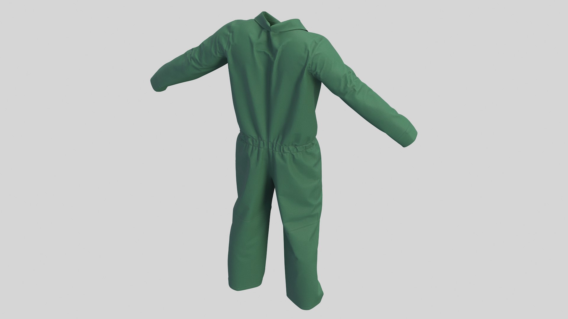 3D Model Green Prison Overalls - TurboSquid 2045142