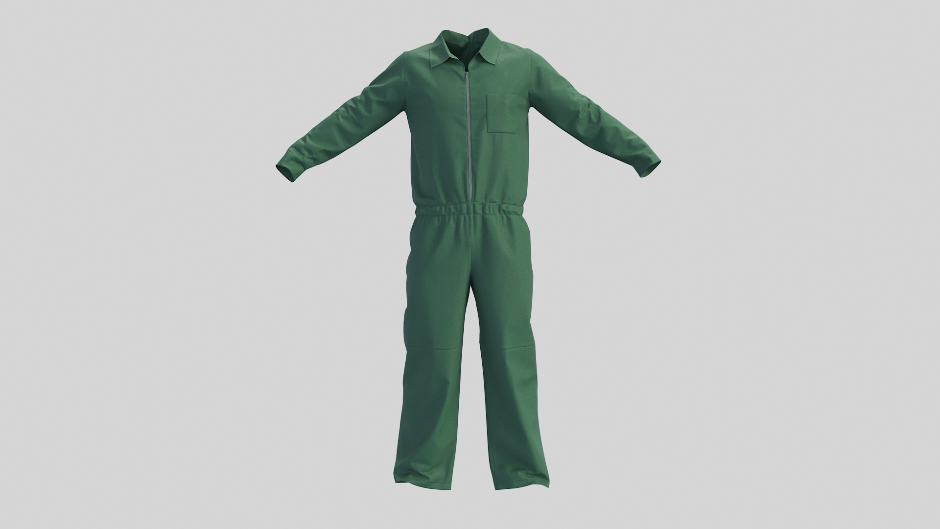 3D Model Green Prison Overalls - TurboSquid 2045142