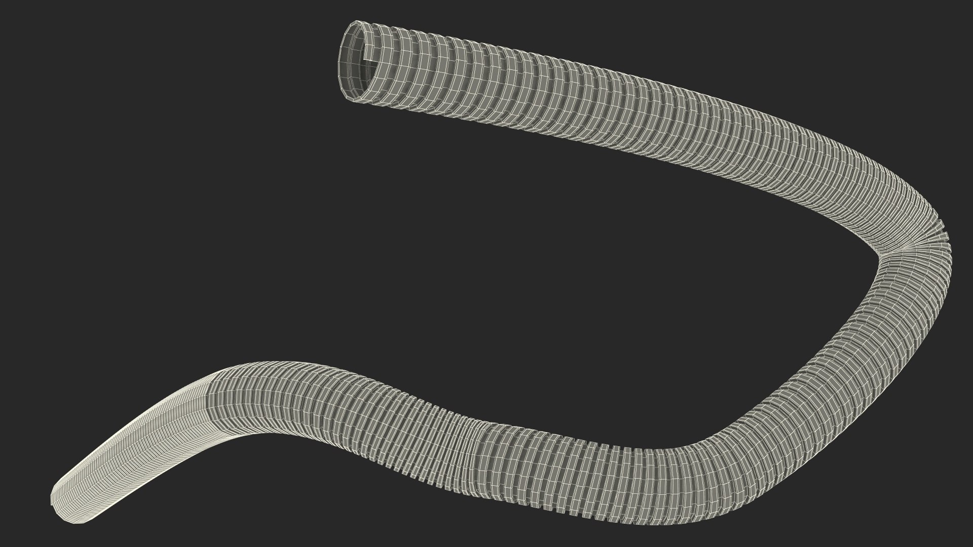 Galvanized Steel Flexible Conduit Rigged 3D - TurboSquid 2135177