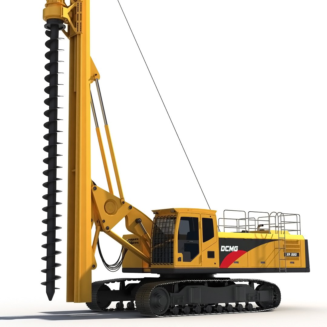 3D spiral drilling machine - TurboSquid 1403847