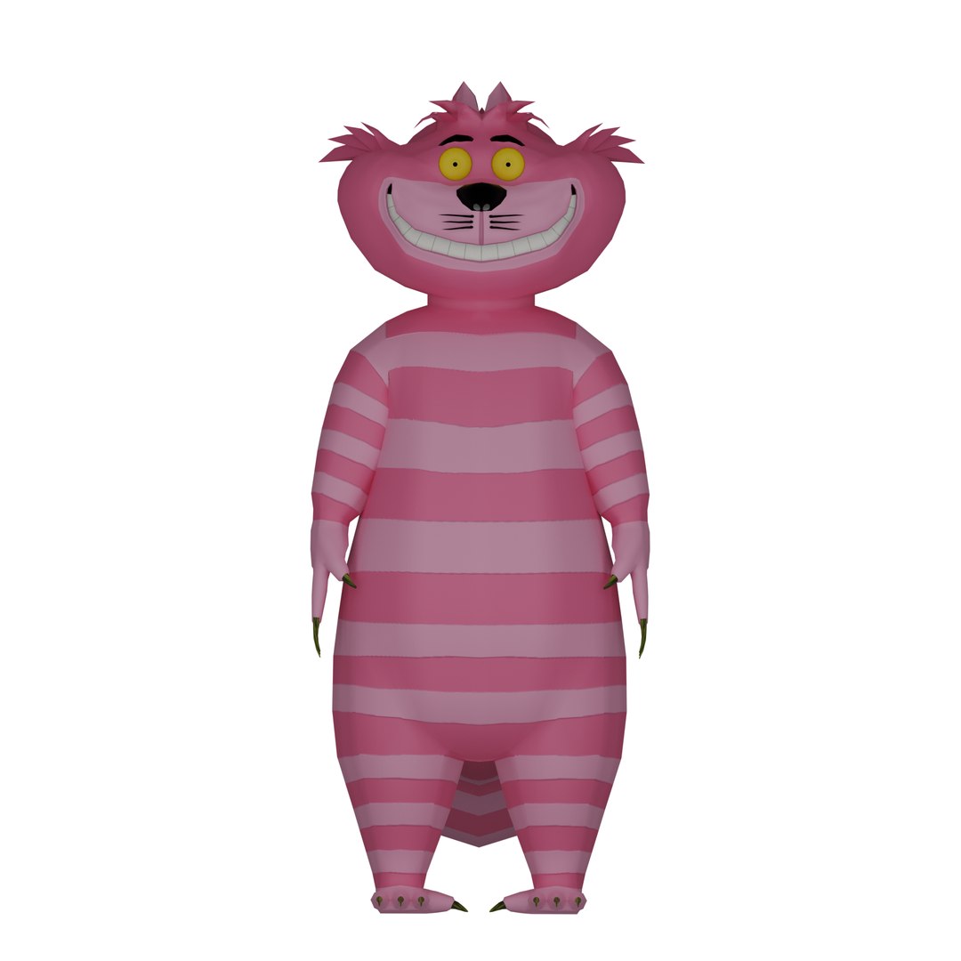 Cheshire Cat 3d Model Turbosquid 1810357