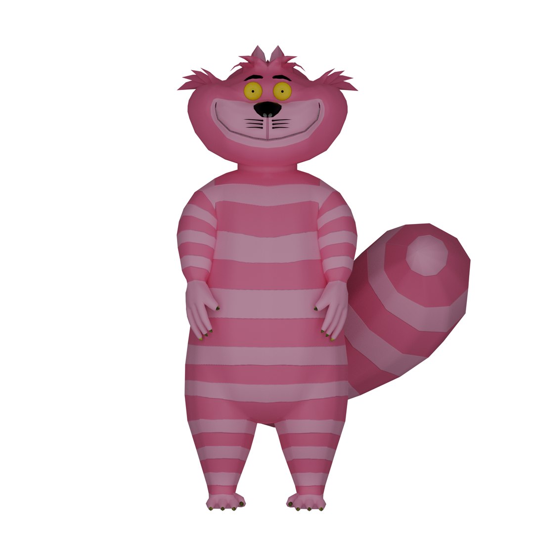 Cheshire Cat 3d Model Turbosquid 1810357