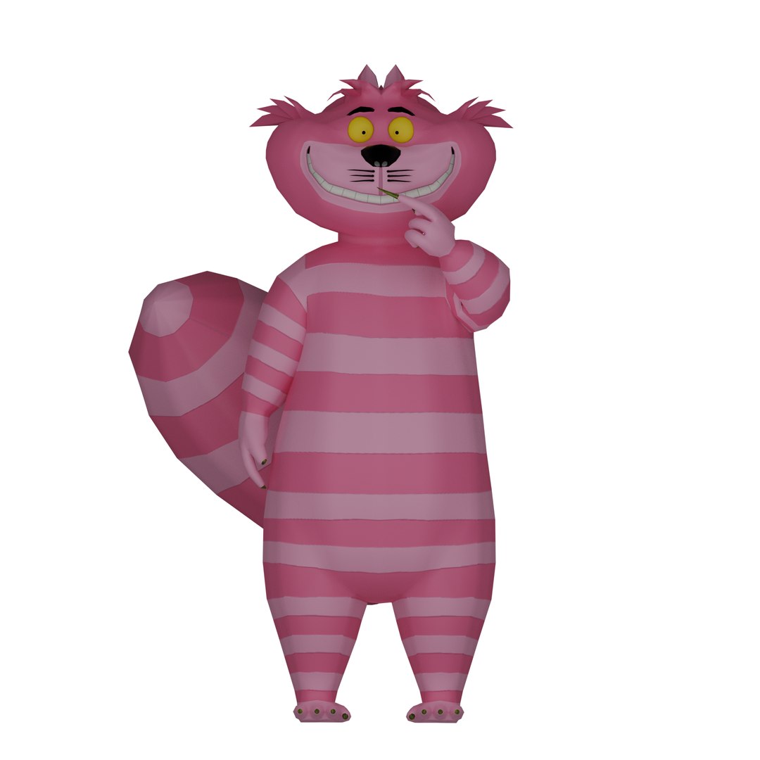 Cheshire Cat 3d Model Turbosquid 1810357