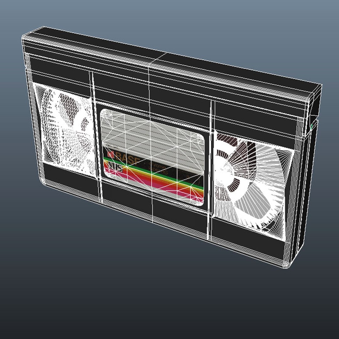 3d Model Vhs Cassette Tape