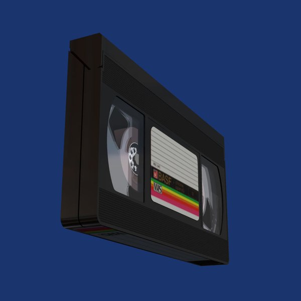 3d model vhs cassette tape