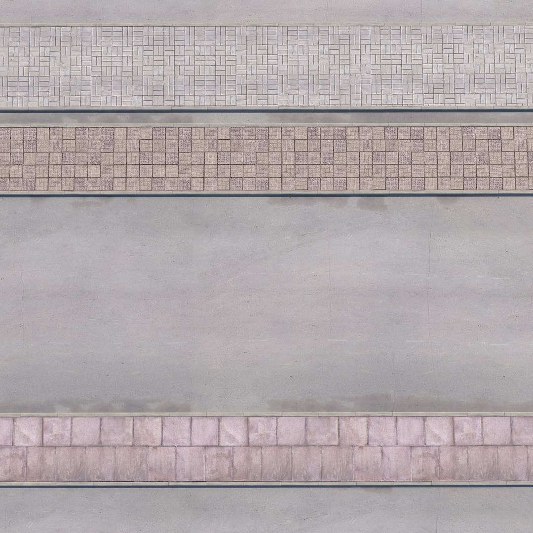 Walkway Paving Road 3D Model - TurboSquid 1237642