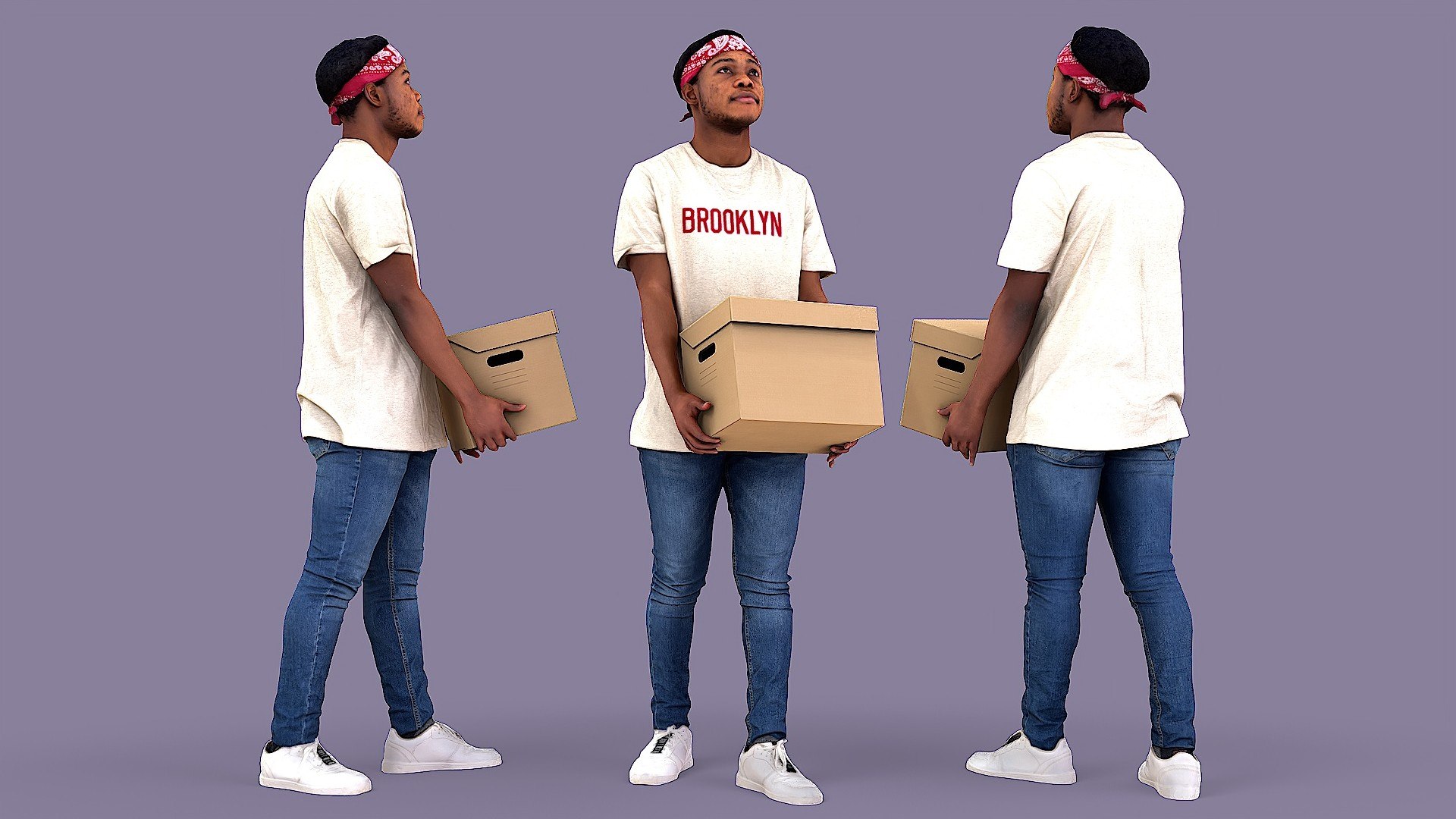 Buddy With Box Model - TurboSquid 1852421