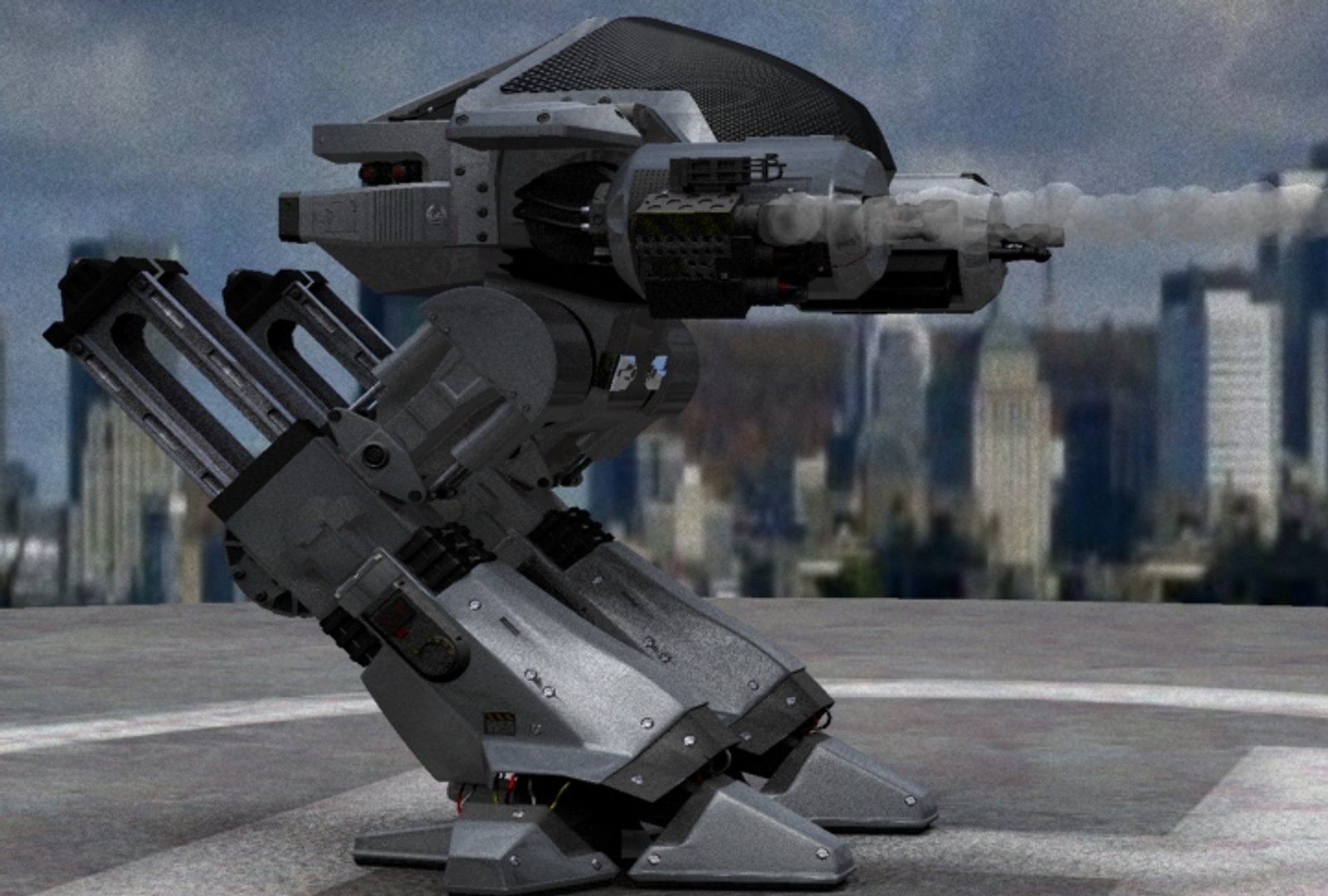 3ds max ed 209 robocop aluminium