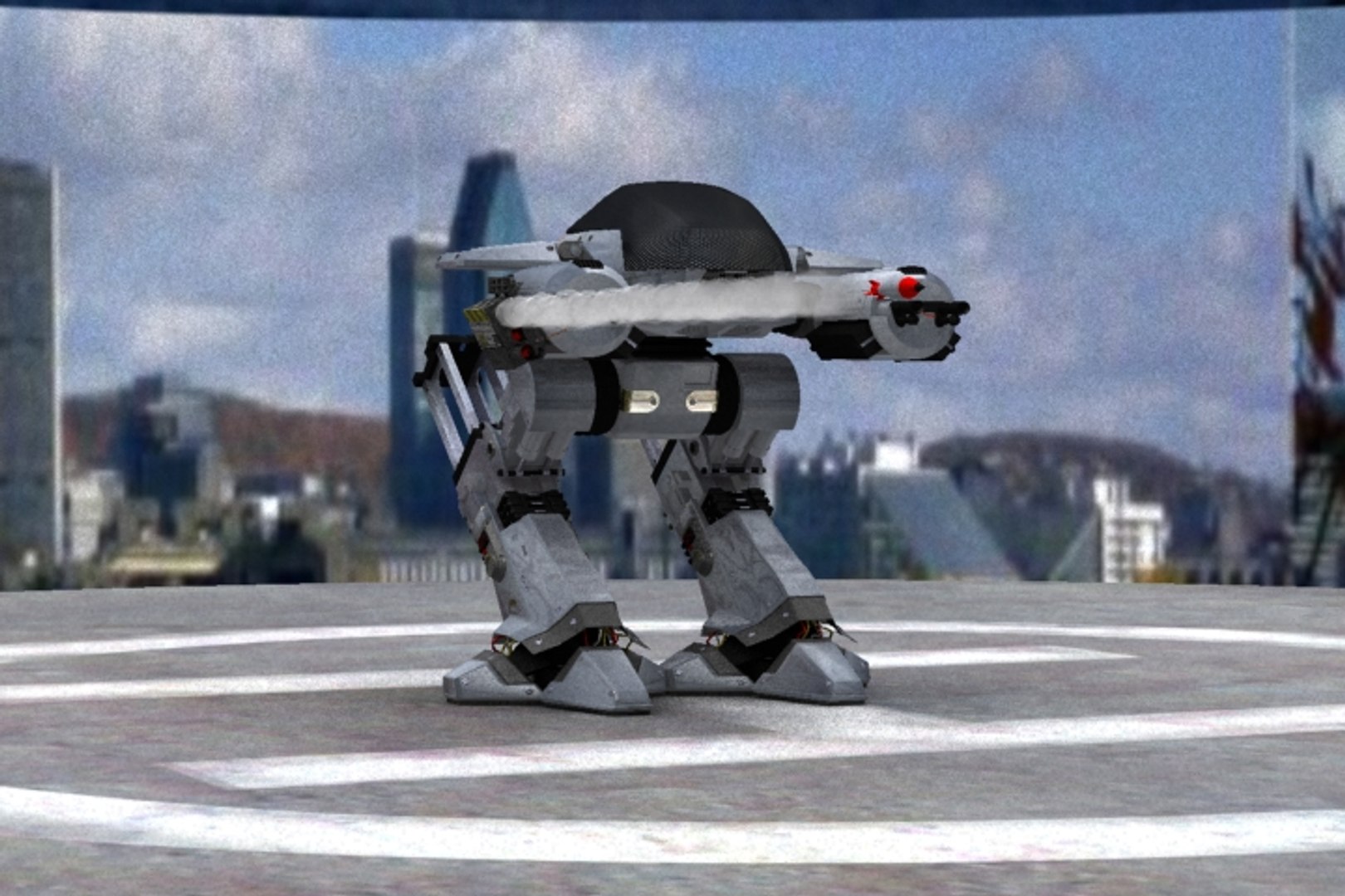 3ds max ed 209 robocop aluminium