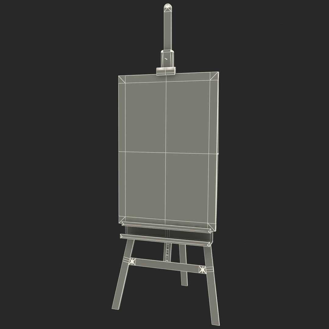 studio easel v2 3d model