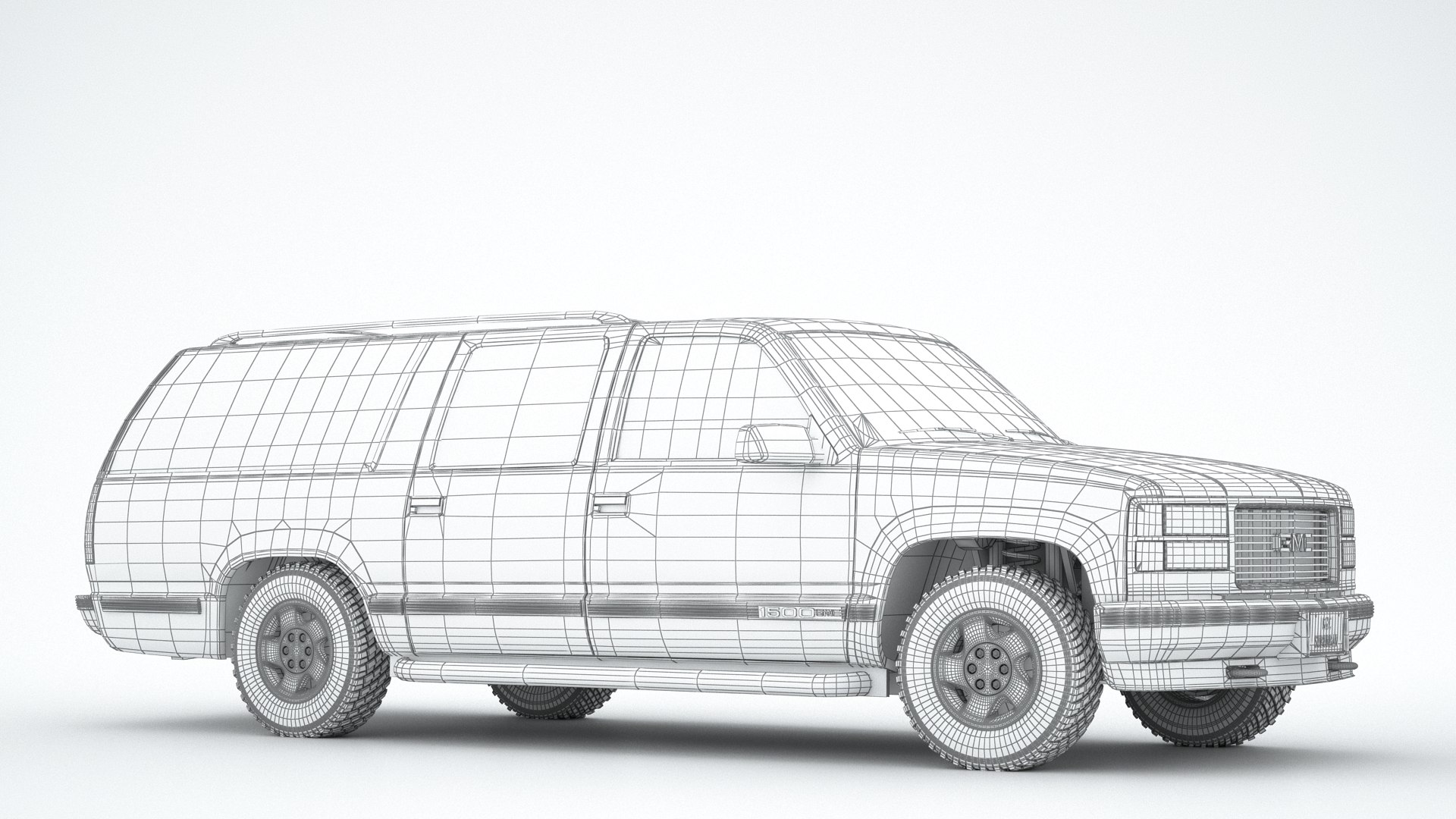 3D Model GMC Suburban 1995 - TurboSquid 2195036