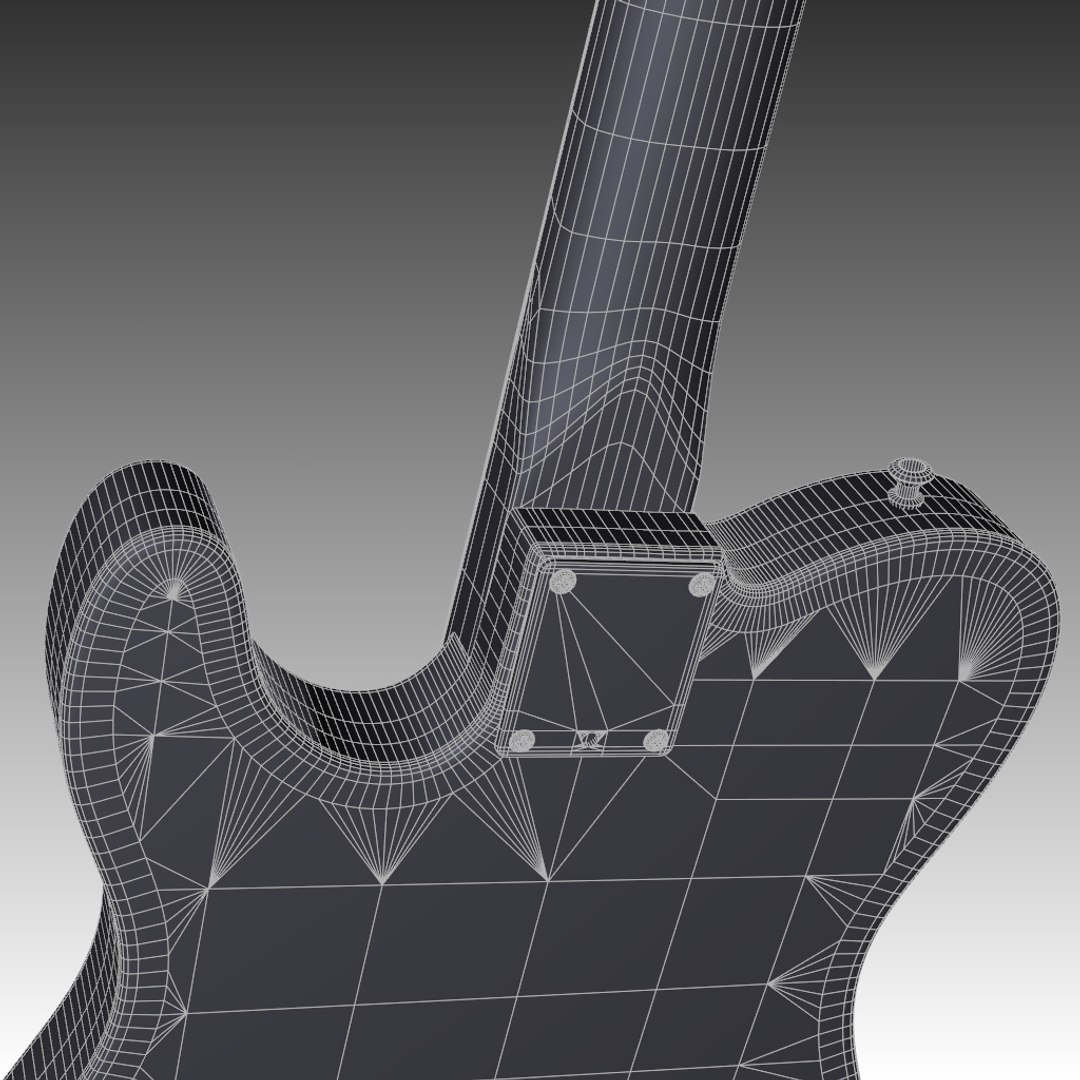 fender guitars 3d model