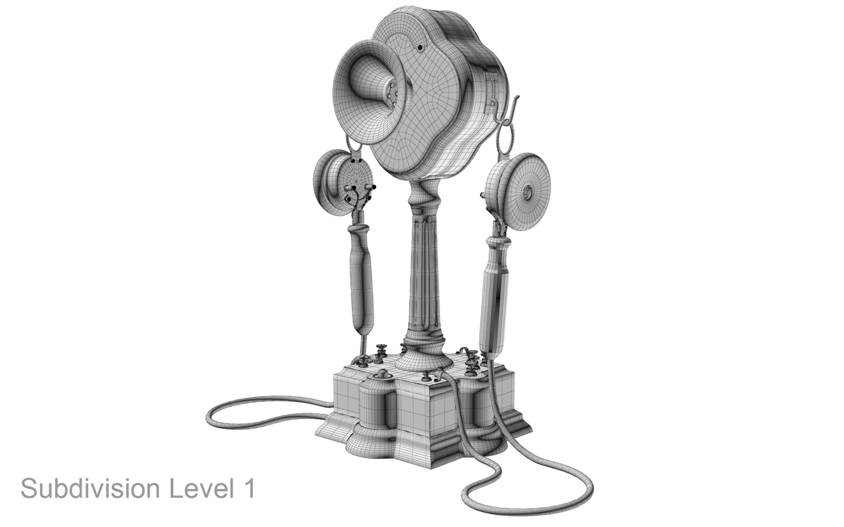 Ancient Telephone 3D Model - TurboSquid 2285105