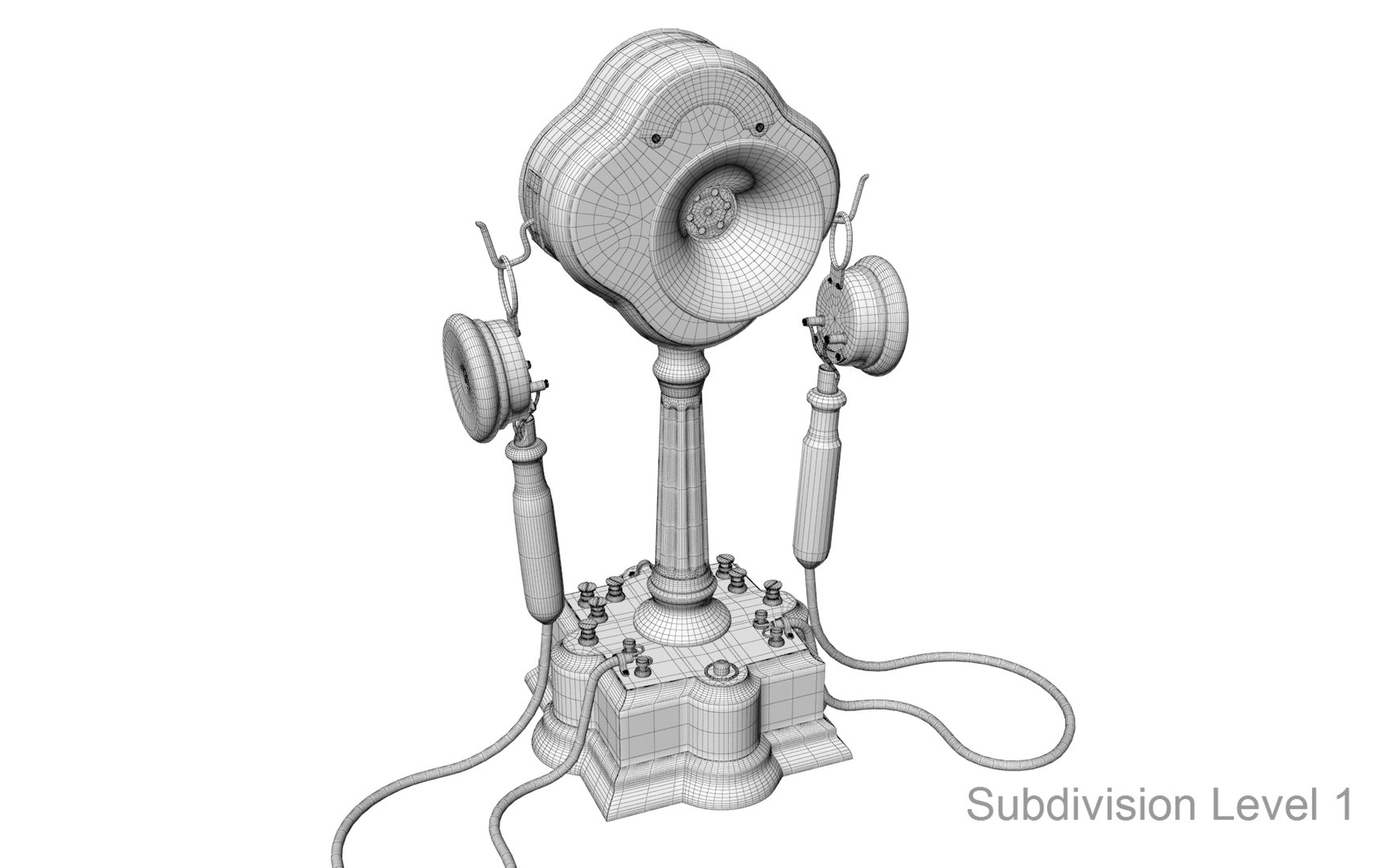 Ancient Telephone 3D Model - TurboSquid 2285105