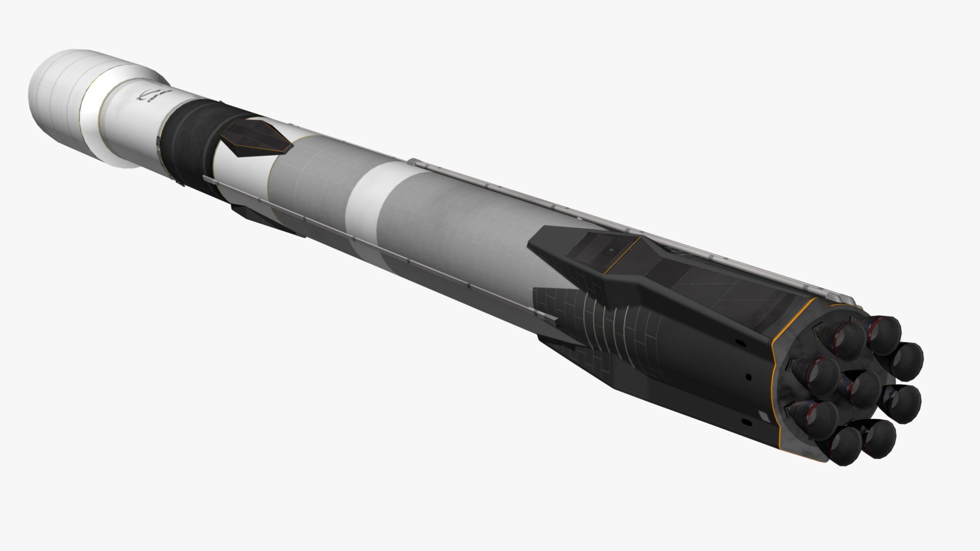 Generic reusable rocket 3D model - TurboSquid 1921762