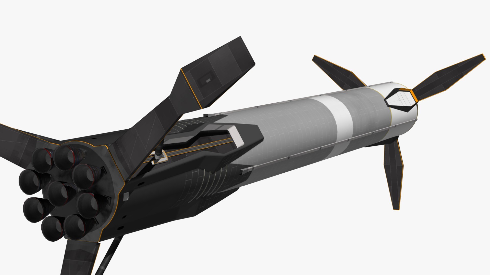 Generic reusable rocket 3D model - TurboSquid 1921762