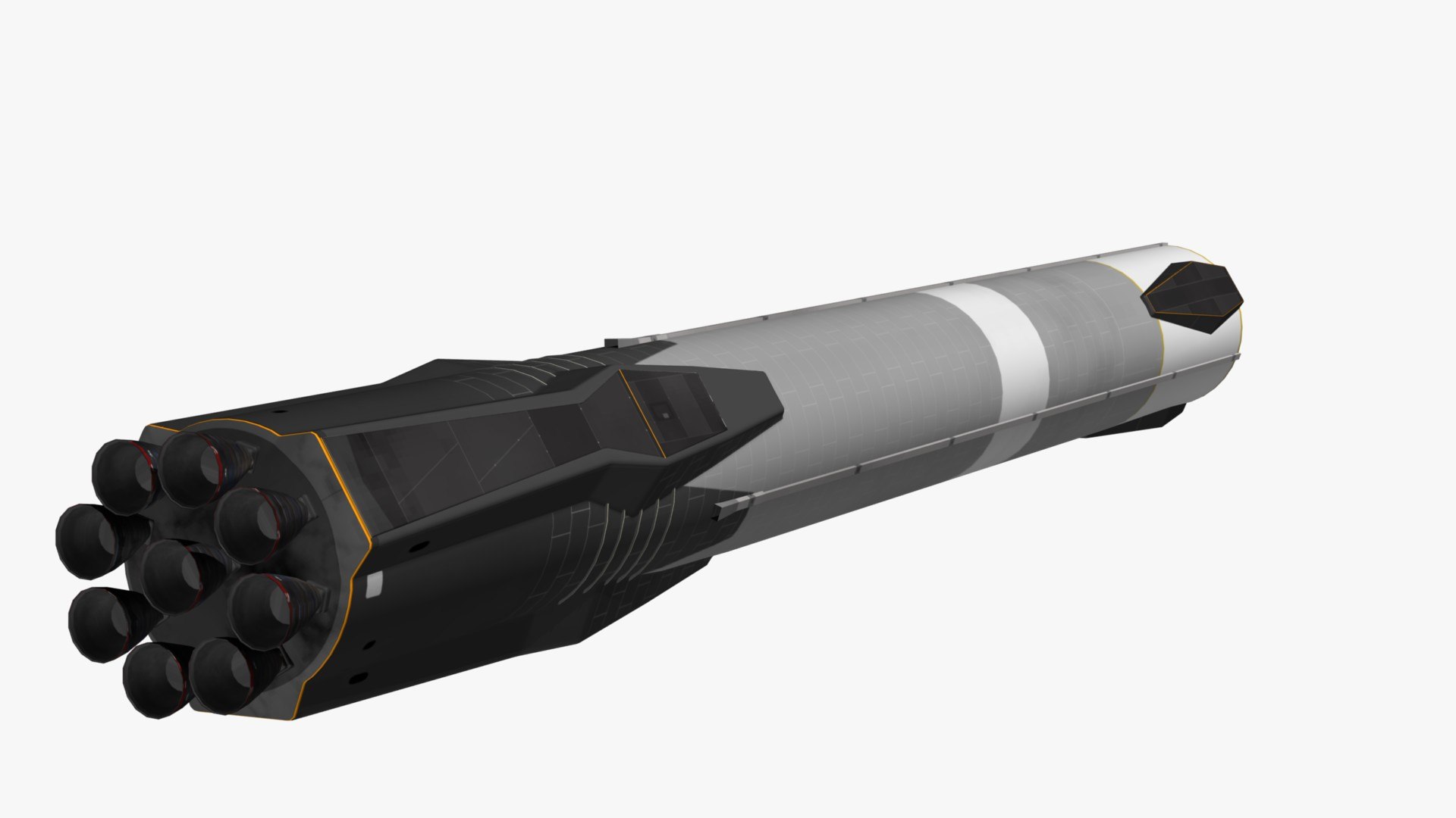 Generic reusable rocket 3D model - TurboSquid 1921762