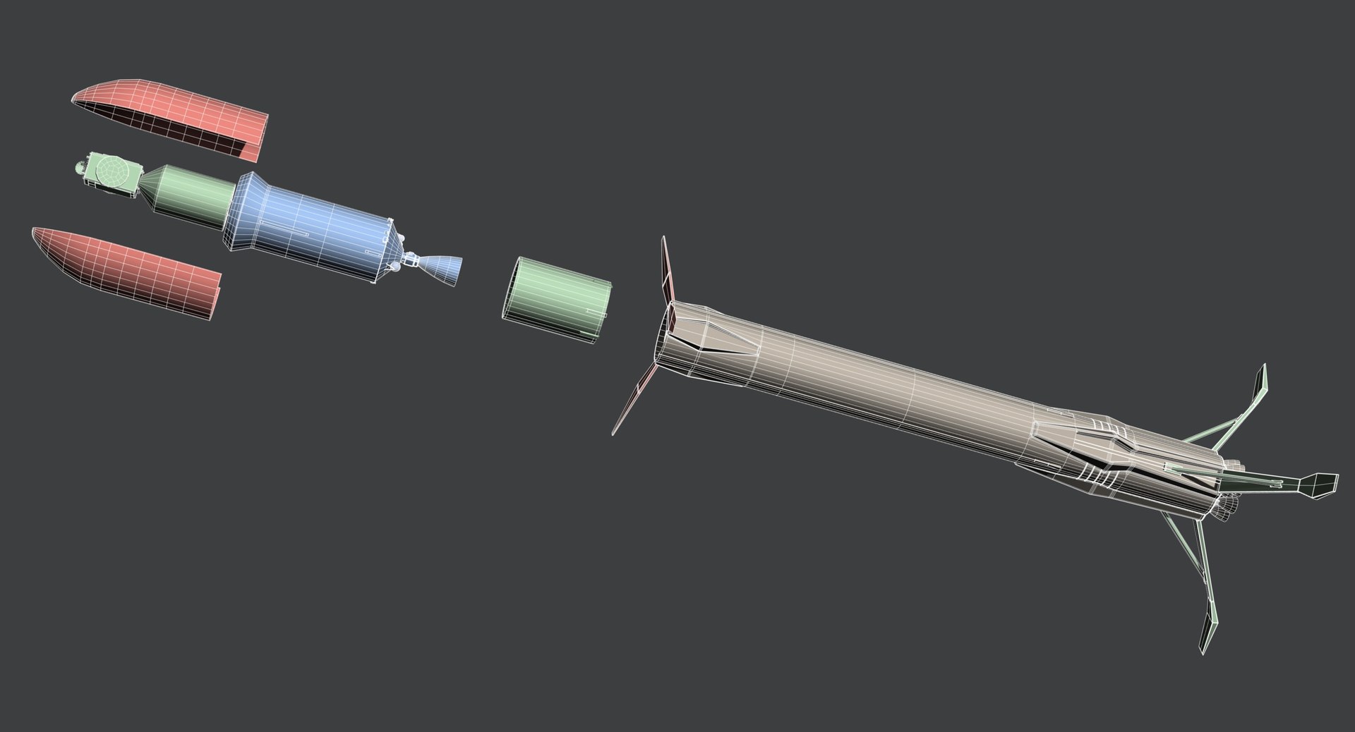 Generic reusable rocket 3D model - TurboSquid 1921762