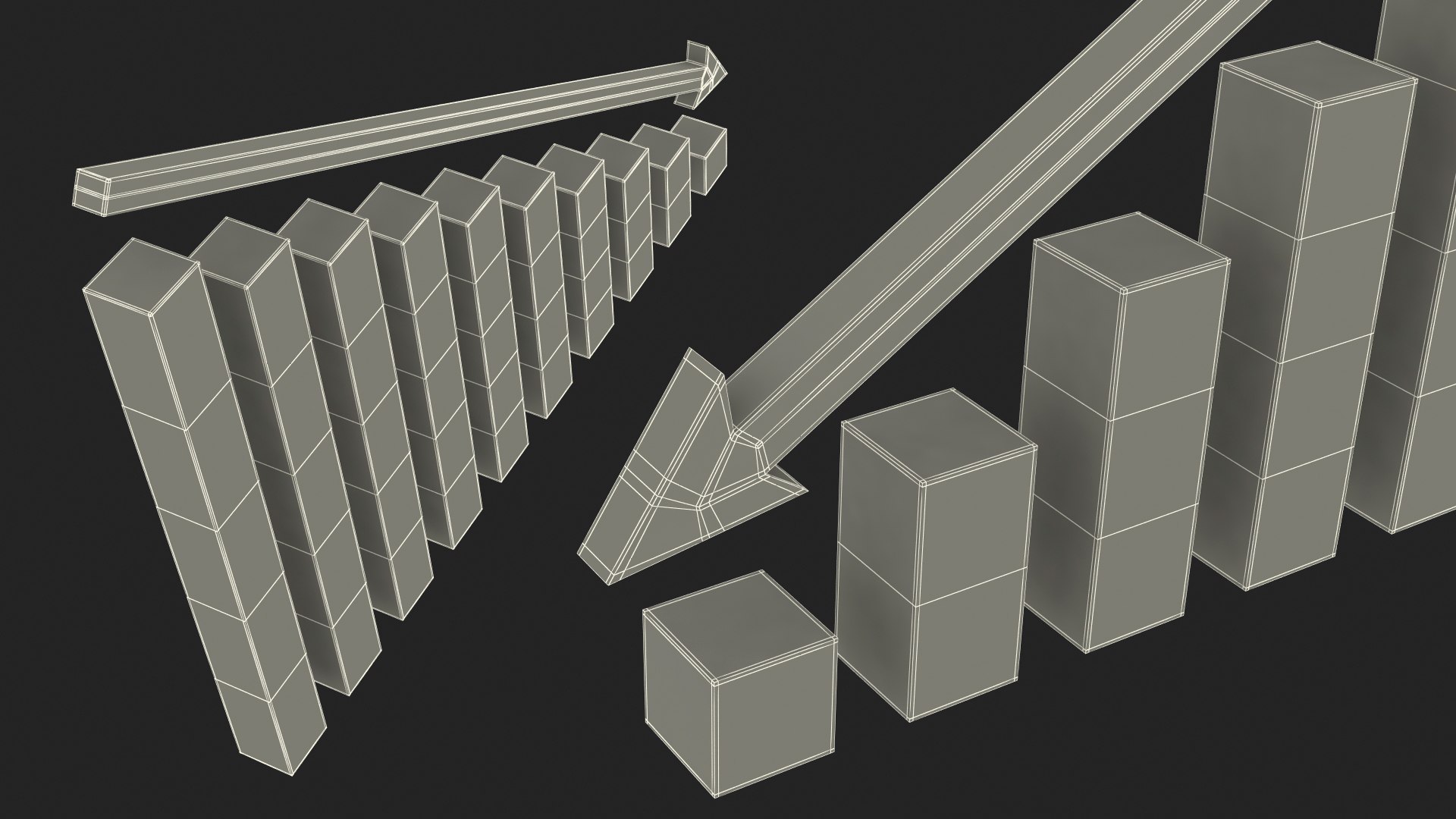 Graph Straight Model - TurboSquid 1702781