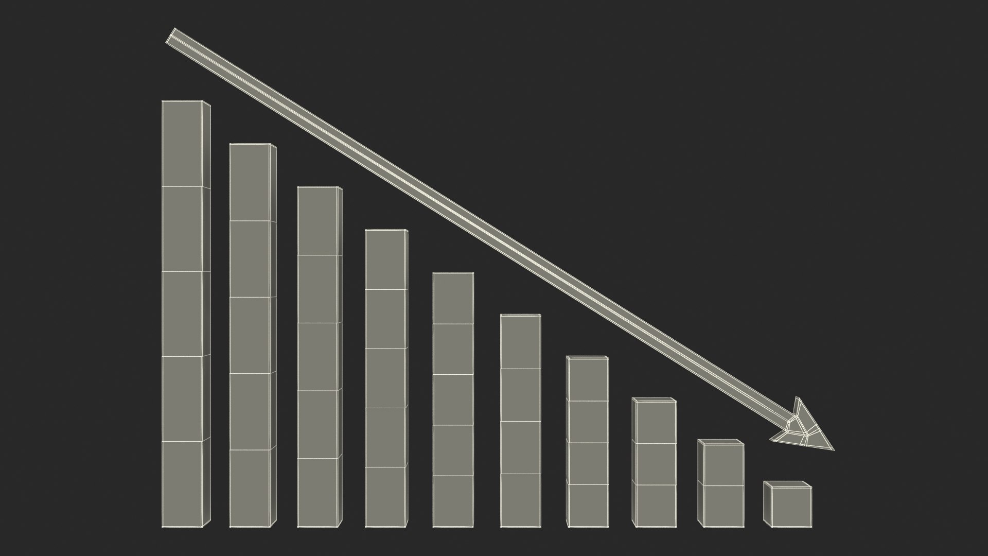 Graph Straight Model - TurboSquid 1702781