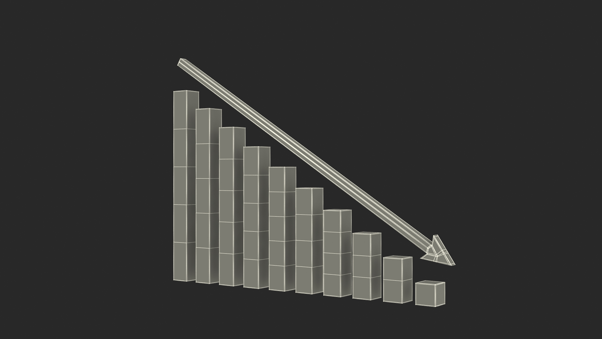 Graph Straight Model - TurboSquid 1702781