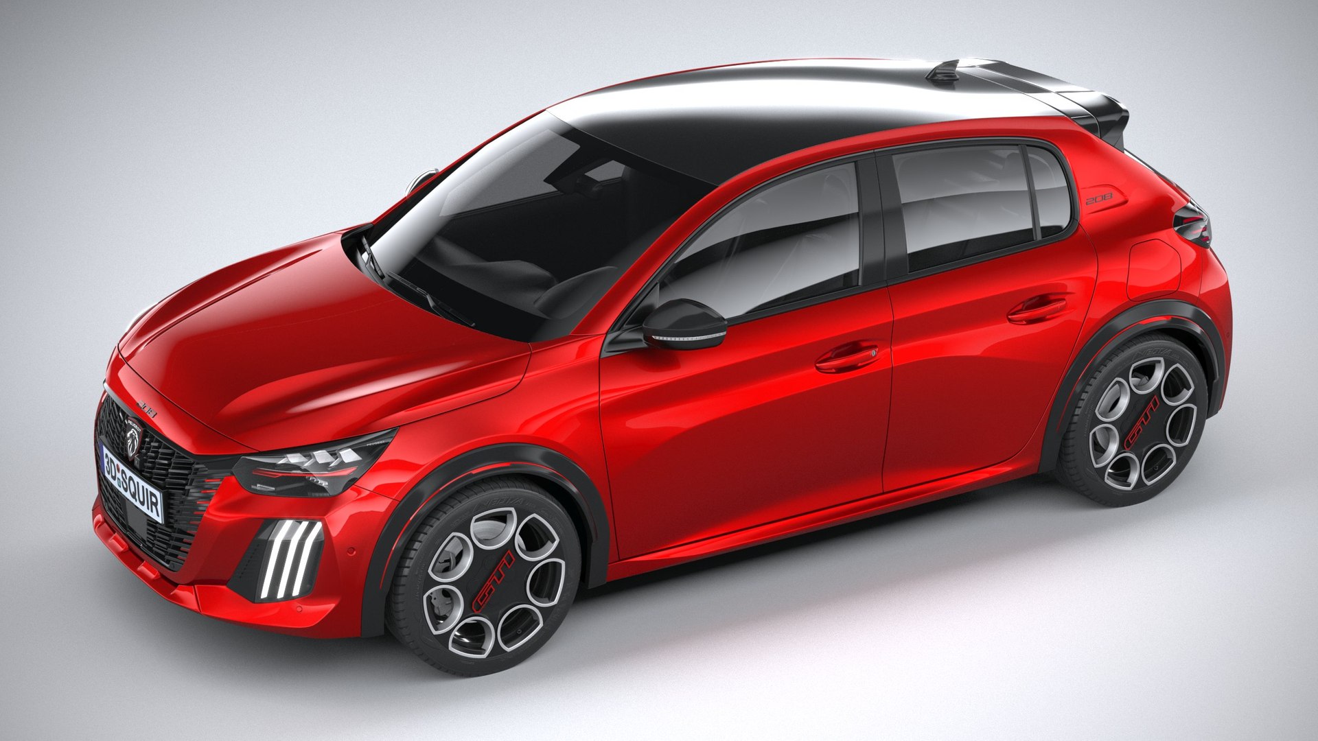3D Peugeot E-208 GTI 2026 Model - TurboSquid 2424550