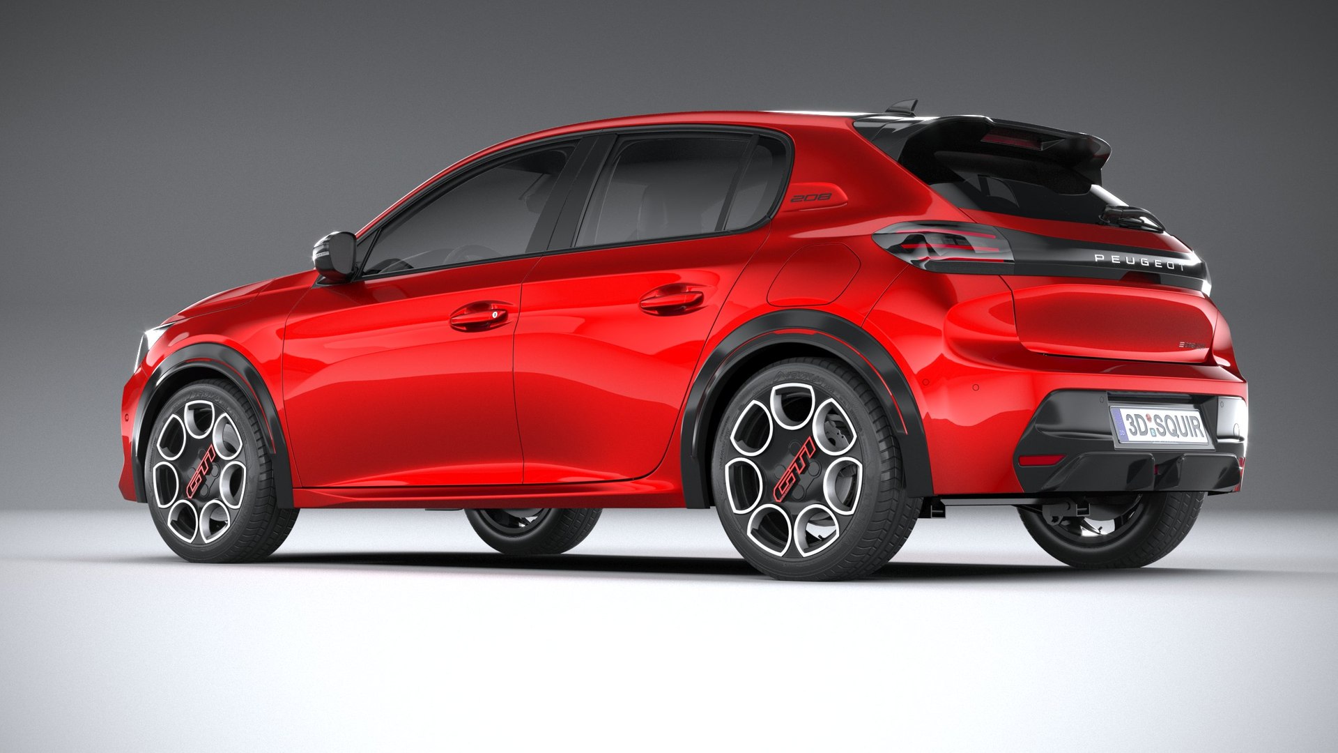 3D Peugeot E-208 GTI 2026 Model - TurboSquid 2424550