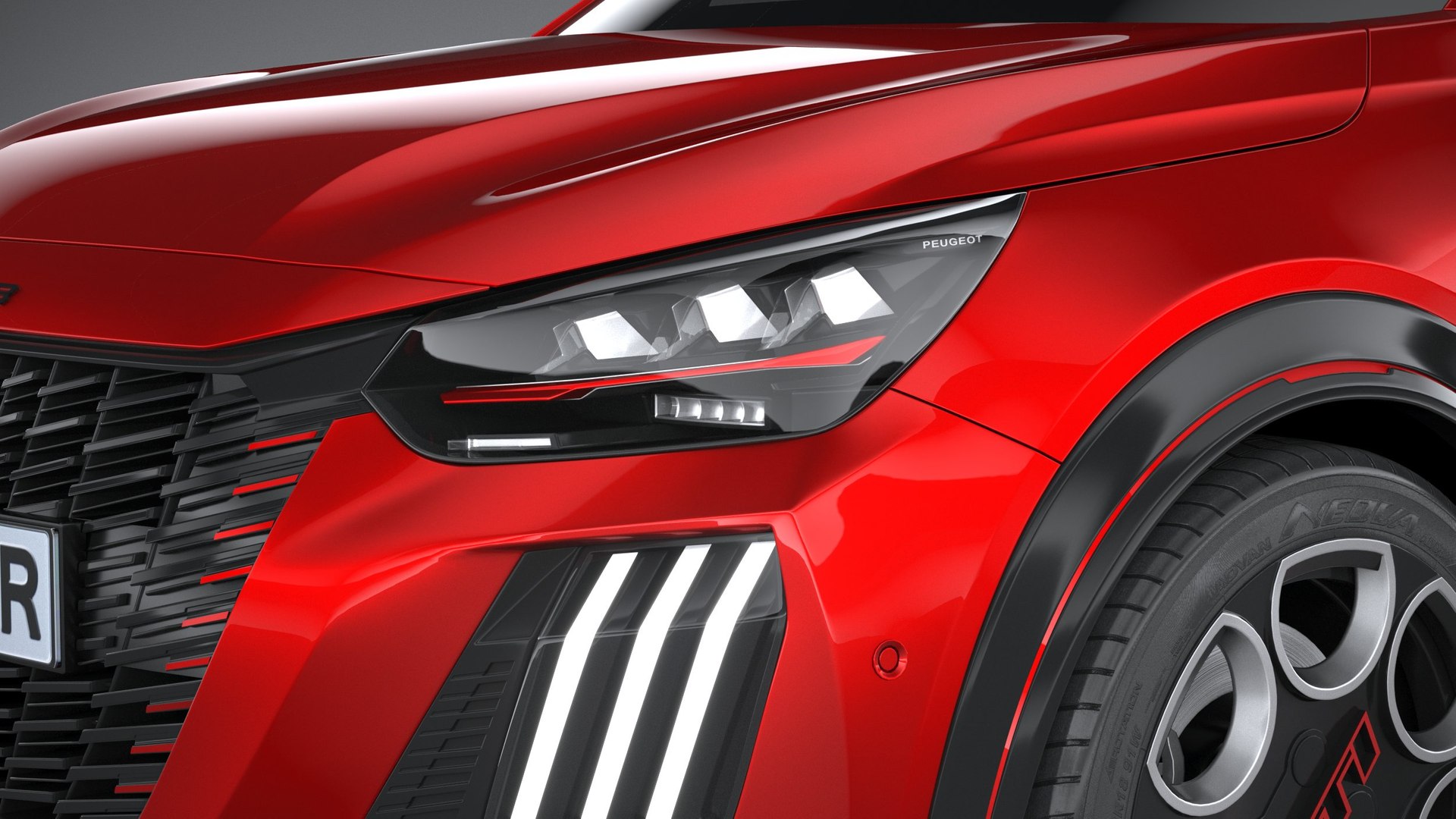 3D Peugeot E-208 GTI 2026 Model - TurboSquid 2424550