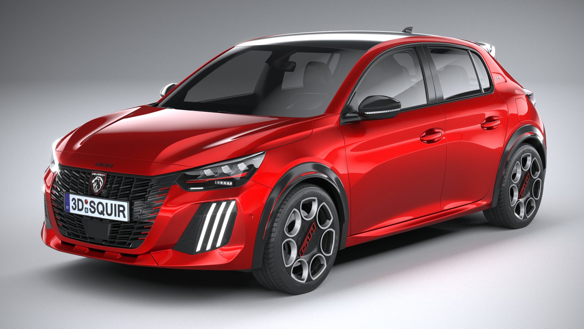 3D Peugeot E-208 GTI 2026 Model - TurboSquid 2424550