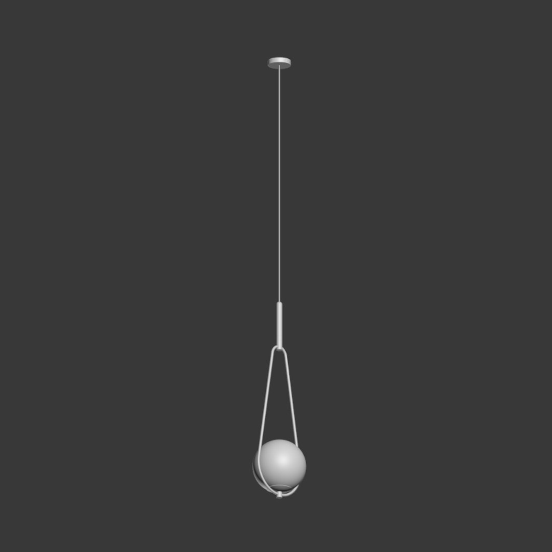 3D Model Pendant Lamp Loop Brass - TurboSquid 1573368