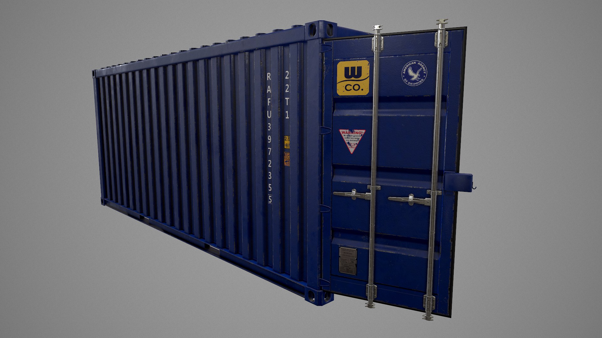 3d Model Shipping Container