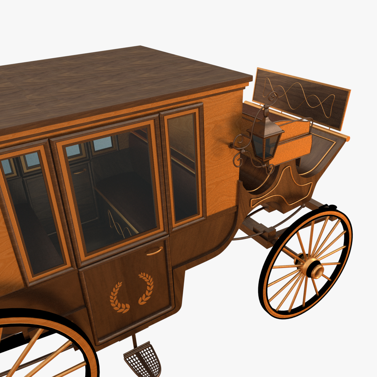 Western carriage 3D model - TurboSquid 1222316