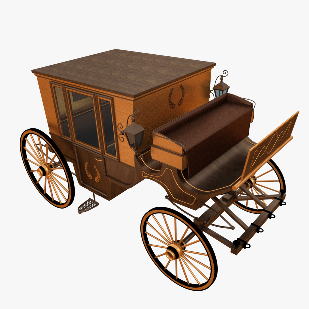 Western carriage 3D model - TurboSquid 1222316