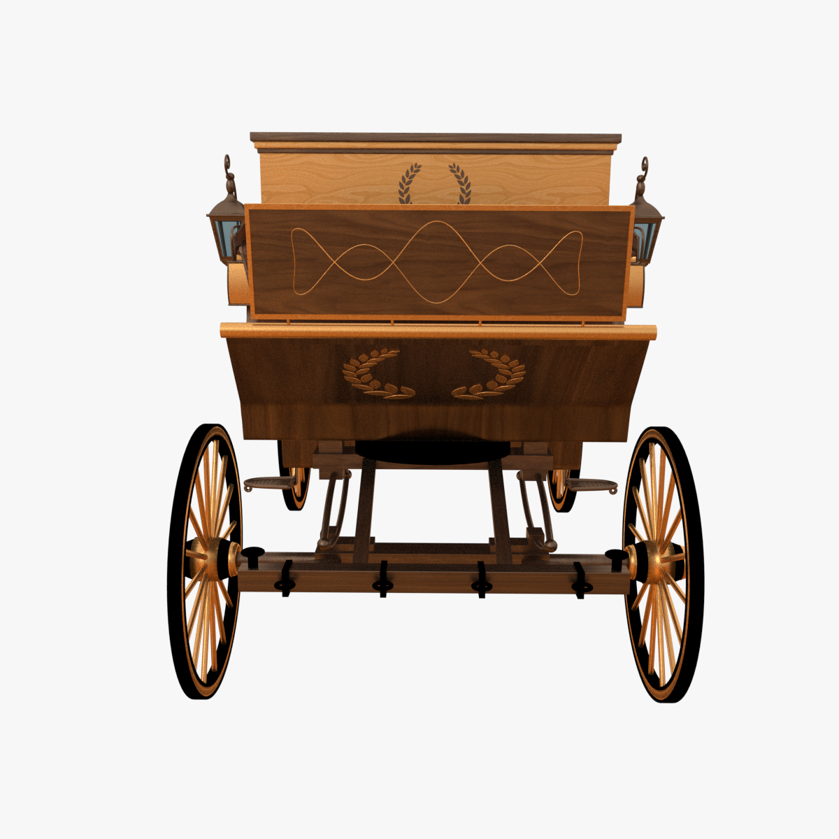 Western carriage 3D model - TurboSquid 1222316
