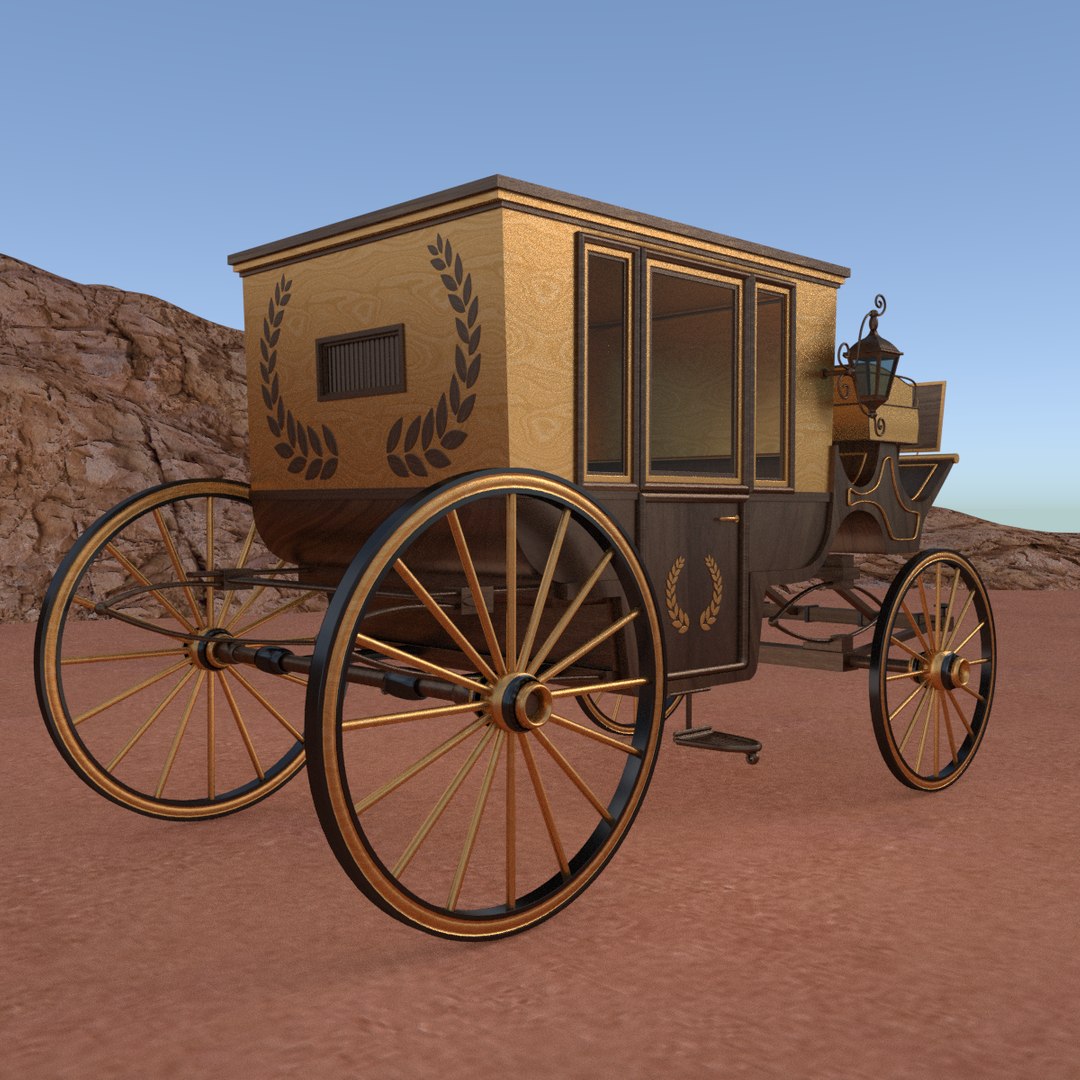 Western Carriage 3D Model - TurboSquid 1222316