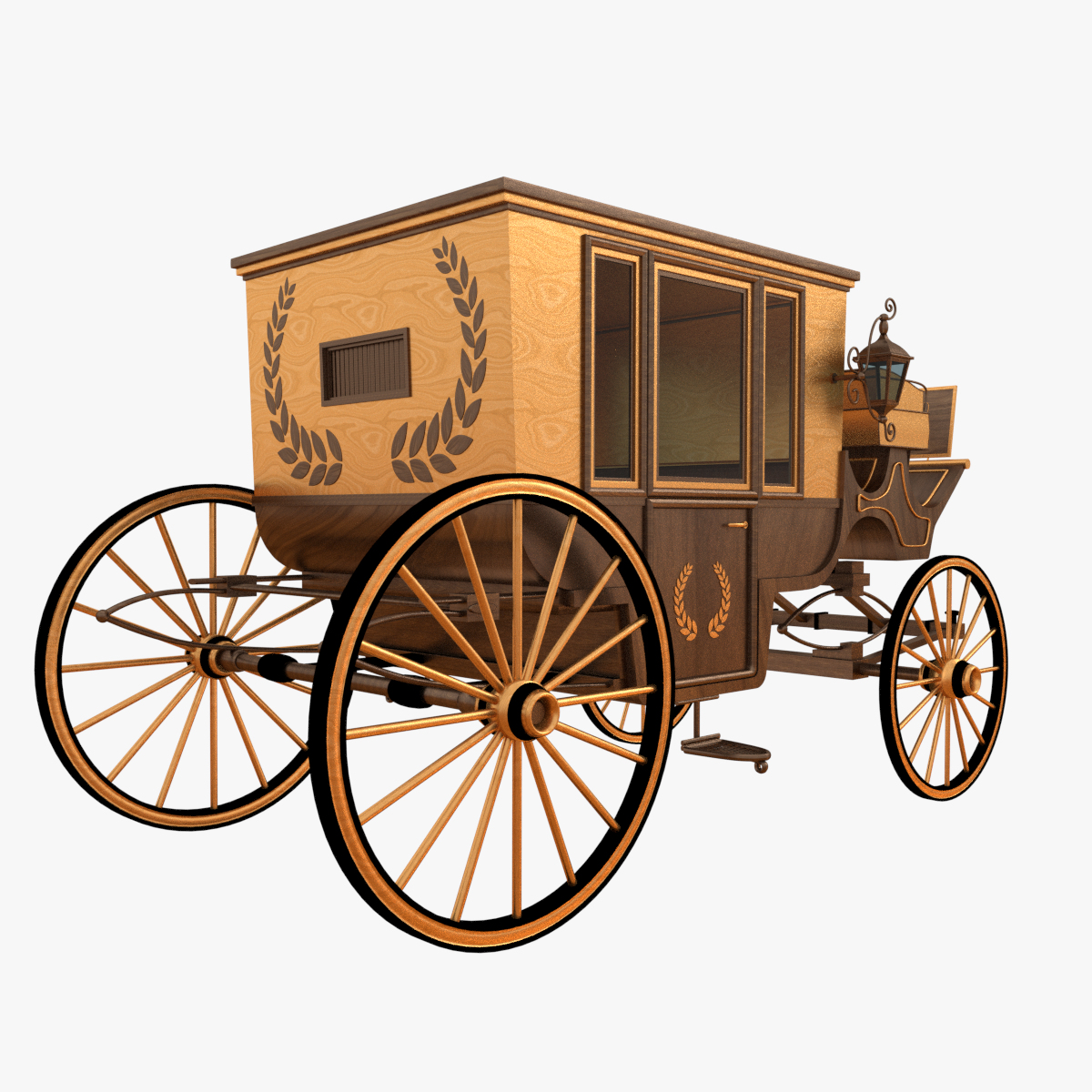 Western carriage 3D model - TurboSquid 1222316