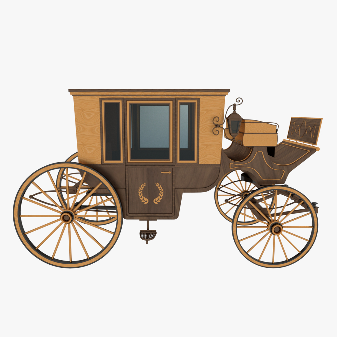 Western Carriage 3D Model - TurboSquid 1222316