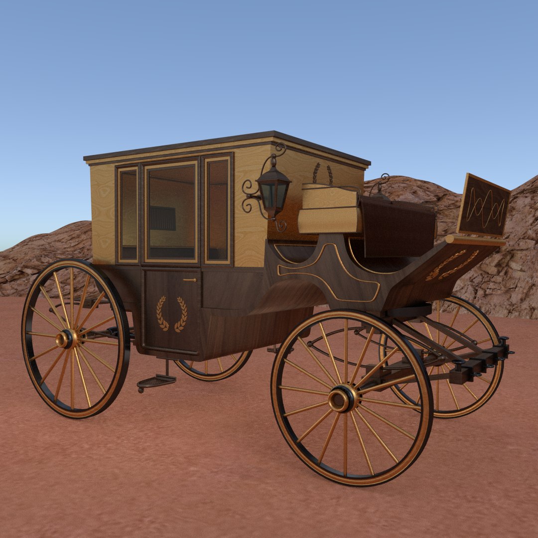 Western Carriage 3D Model - TurboSquid 1222316