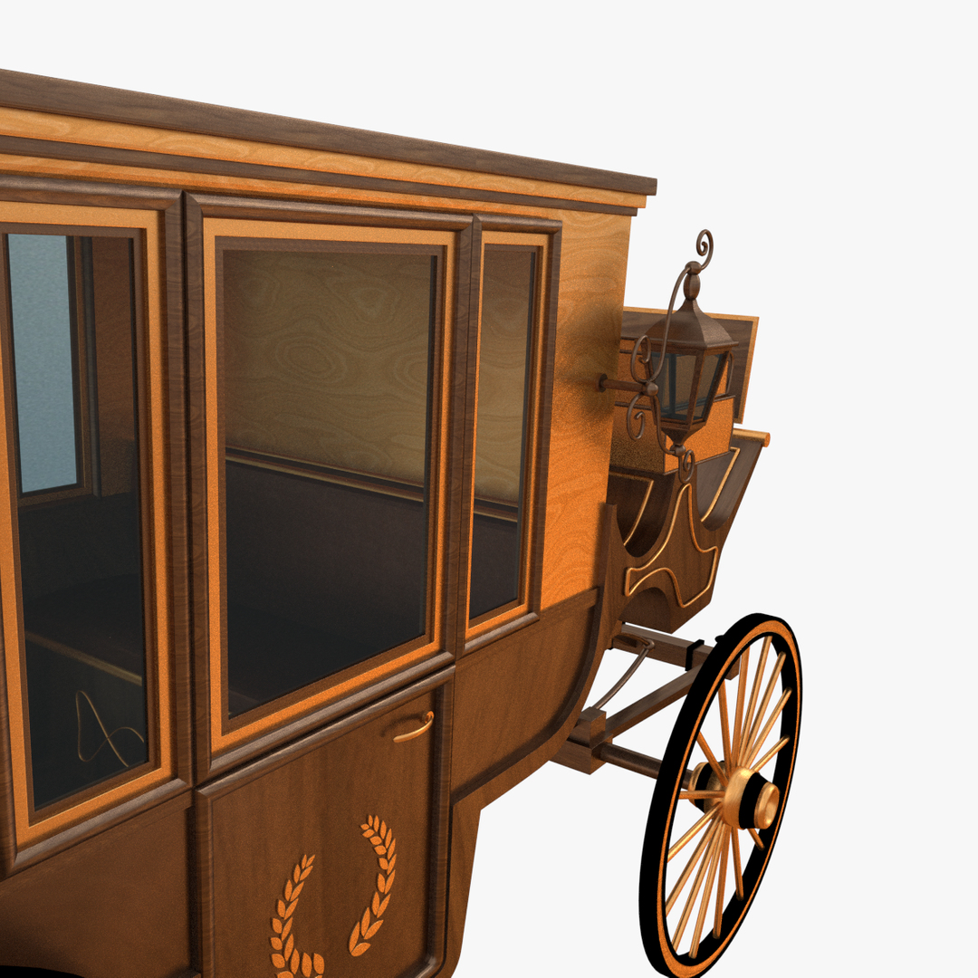 Western carriage 3D model - TurboSquid 1222316
