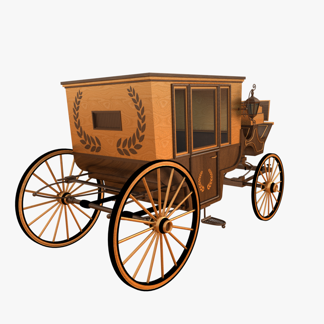 Western carriage 3D model - TurboSquid 1222316