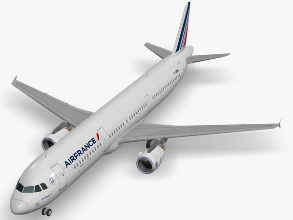 airbus a321 air france 3d model