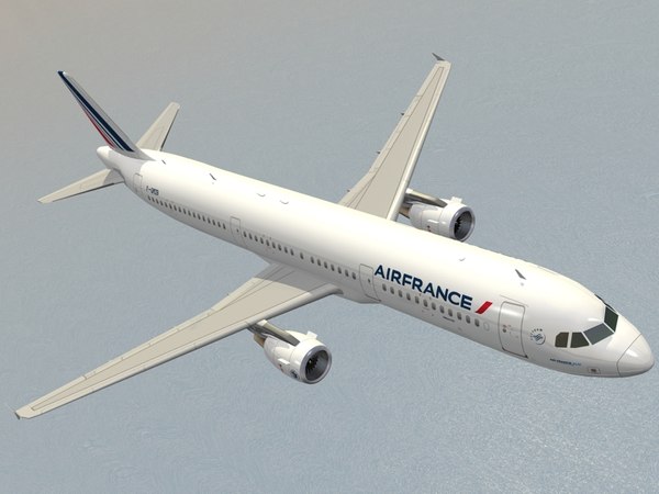 airbus a321 air france 3d model